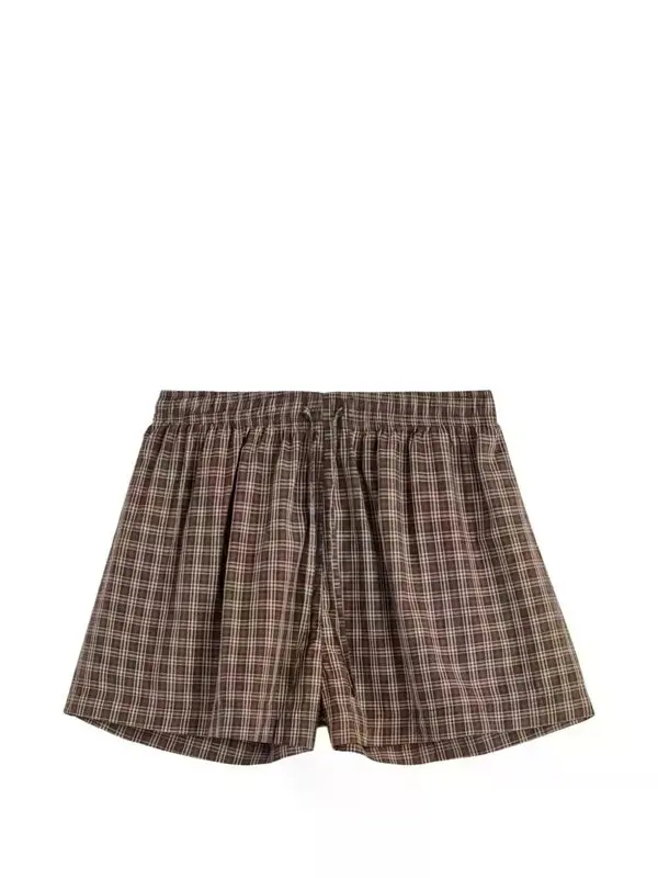 TEKLA Checked Cotton Pajamas
