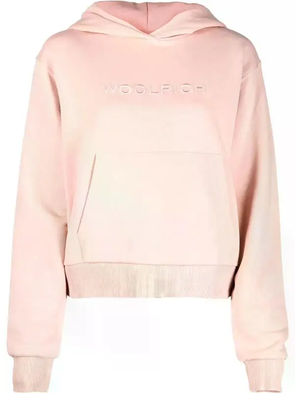 Woolrich Logo-embroidered Cotton Hoodie