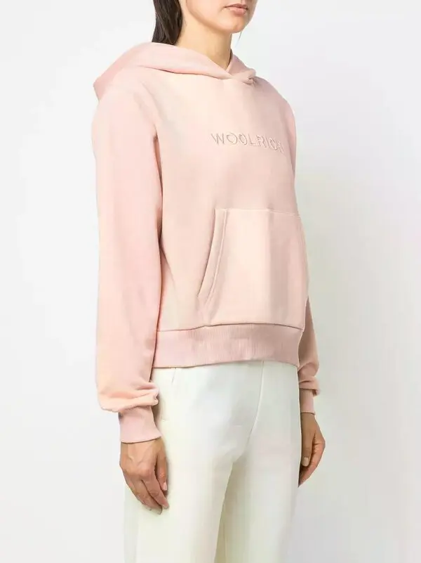 Woolrich Logo-embroidered Cotton Hoodie