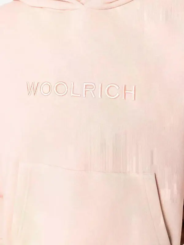 Woolrich Logo-embroidered Cotton Hoodie