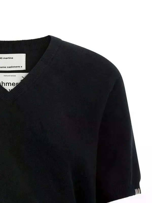 Extreme Cashmere Martina V-neck Sweater - Black