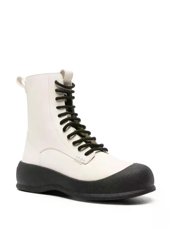 Bally Lace-up Leather Boots