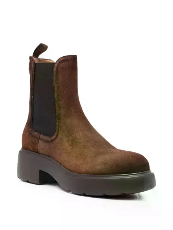 Santoni Suede Chelsea Boots