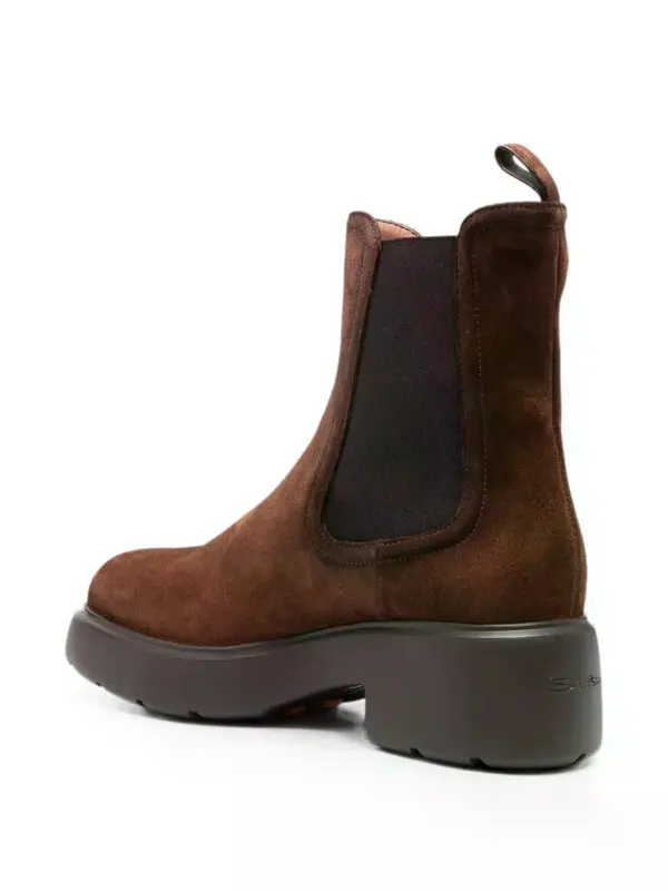 Santoni Suede Chelsea Boots