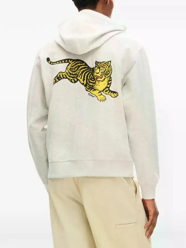 Kenzo Jumping Tiger Herringbone Hoodie