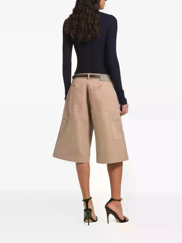 Balenciaga Beige Cotton Bermuda Shorts