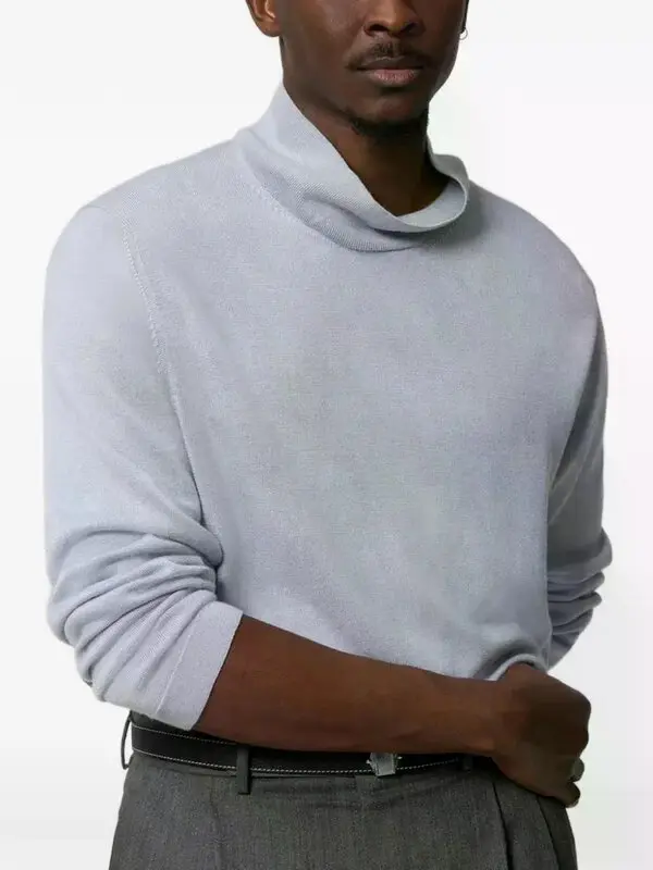 STOFFA Mock-neck Knitted Sweater