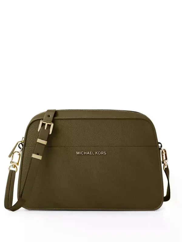 Michael Kors Jet Set Small Leather Camera Crossbody Bag - Green
