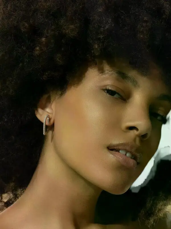 CADAR Endless Heart Diamond Hoop Earrings