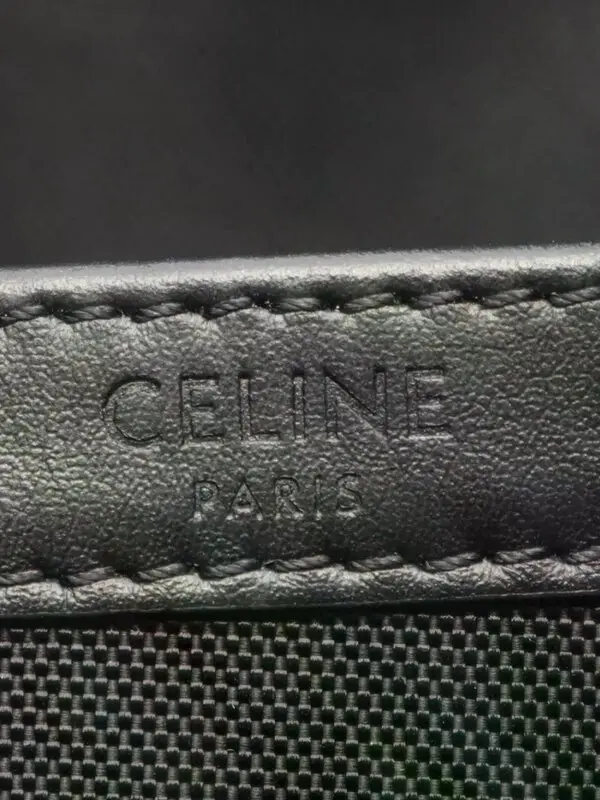Celine Canvas Logo Crossbody Bag