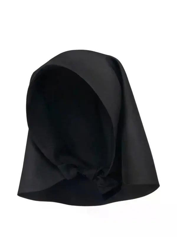 THE ARKOW Eva Virgin Wool Headscarf - Black