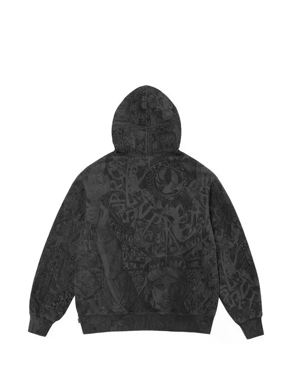 Supreme Liberty-print Hoodie - Black