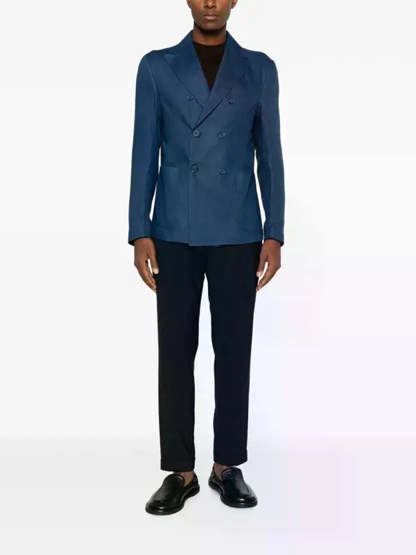 ALESSANDRO LAMURA Double-breasted Peak-lapels Blazer