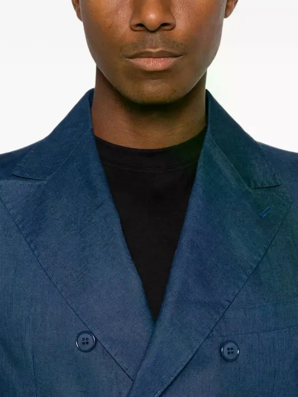 ALESSANDRO LAMURA Double-breasted Peak-lapels Blazer