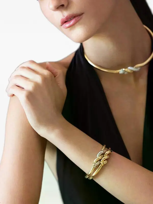 David Webb Twisted Nail Cuff Bracelet