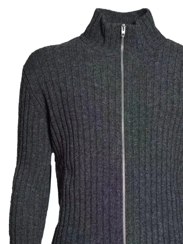 JIL SANDER Ribbed-knit Zip-up Sweater