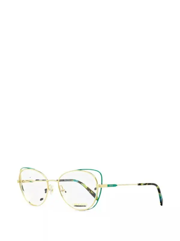 Emilio Pucci Floating-rim Oval-frame Glasses