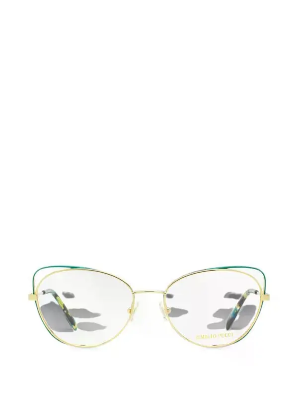 Emilio Pucci Floating-rim Oval-frame Glasses