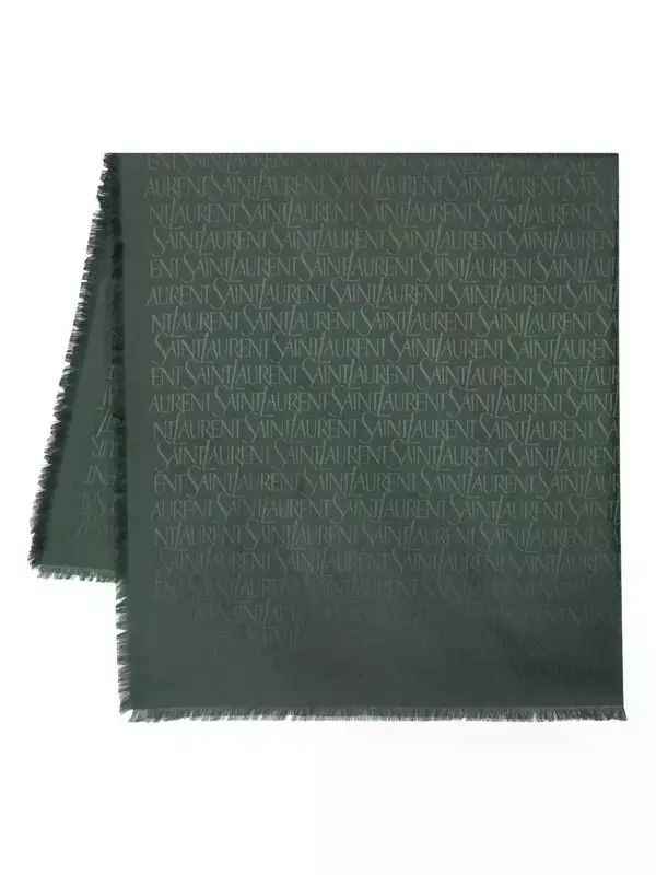 Saint Laurent Jacquard Square Scarf