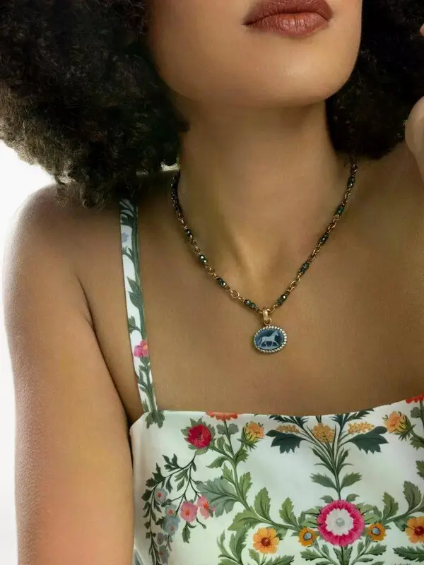 SYLVA & CIE Hematite Bead Necklace