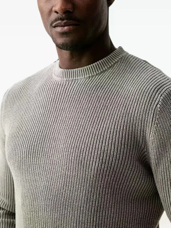 Guess Ribbed-knit Crew-neck Sweater