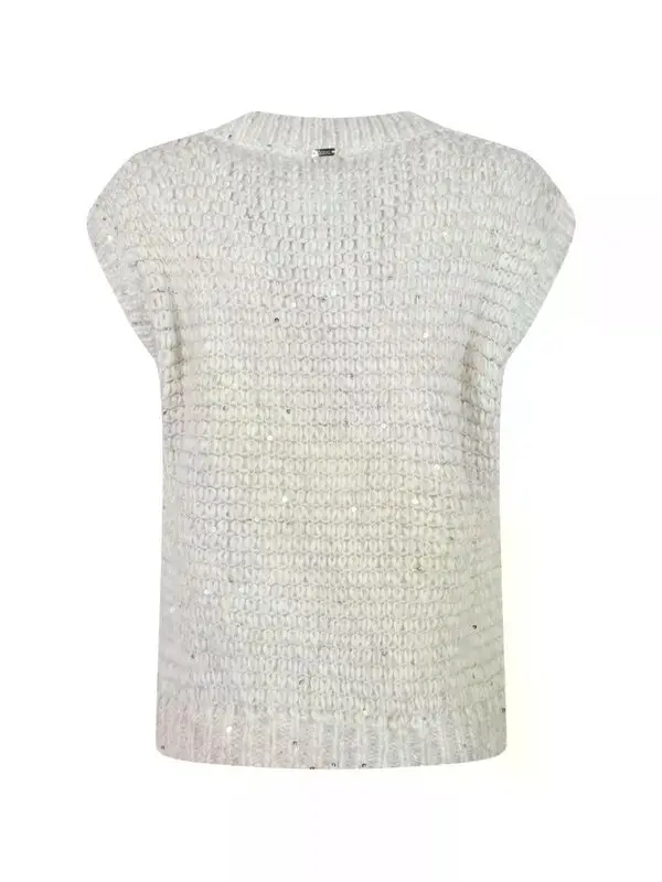 Herno Sequin-embellished V-neck Sweater