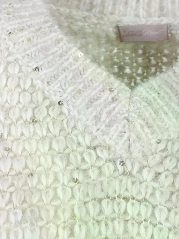 Herno Sequin-embellished V-neck Sweater