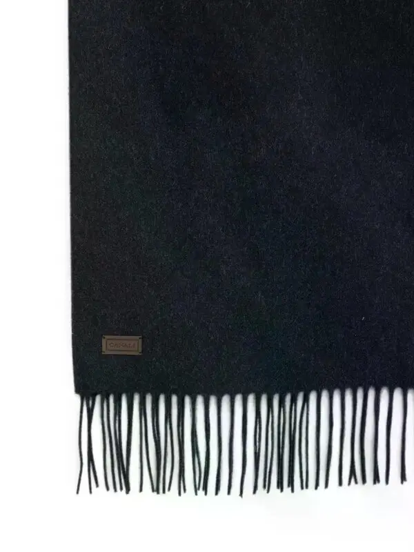 Canali Logo-patch Fringed Scarf