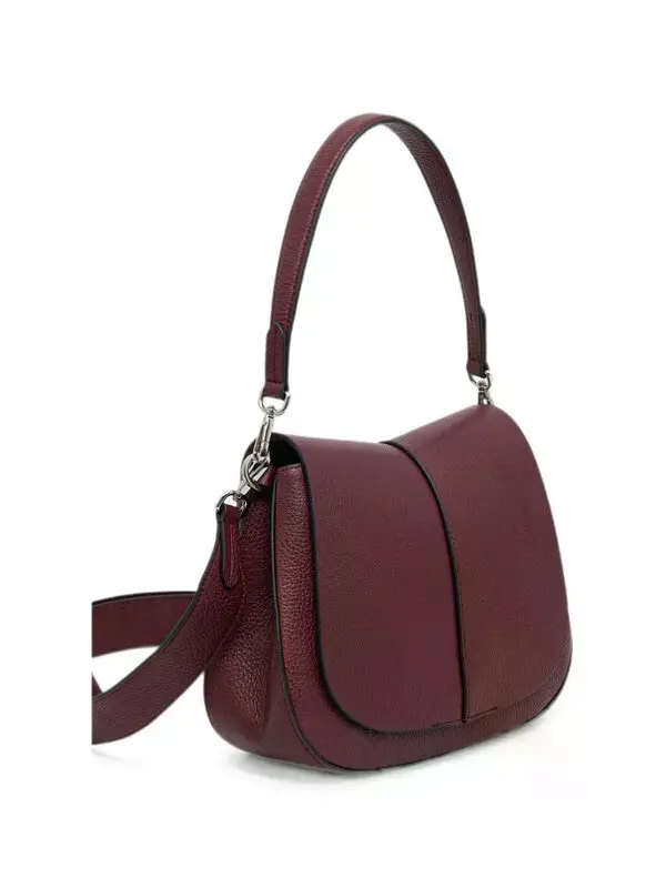GIANNI CHIARINI Medium Helena Round Grained-leather Shoulder Bag