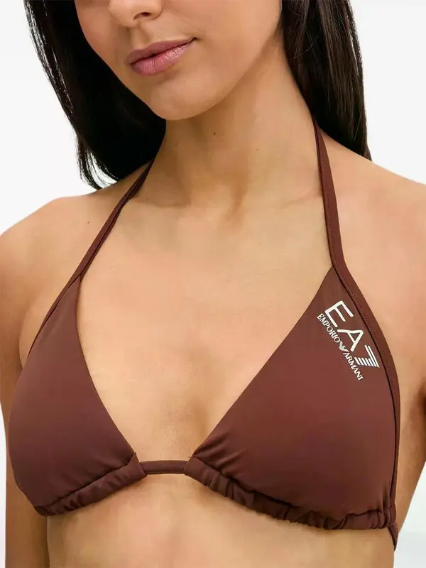 EA7 Triangle Logo-print Bikini - Brown