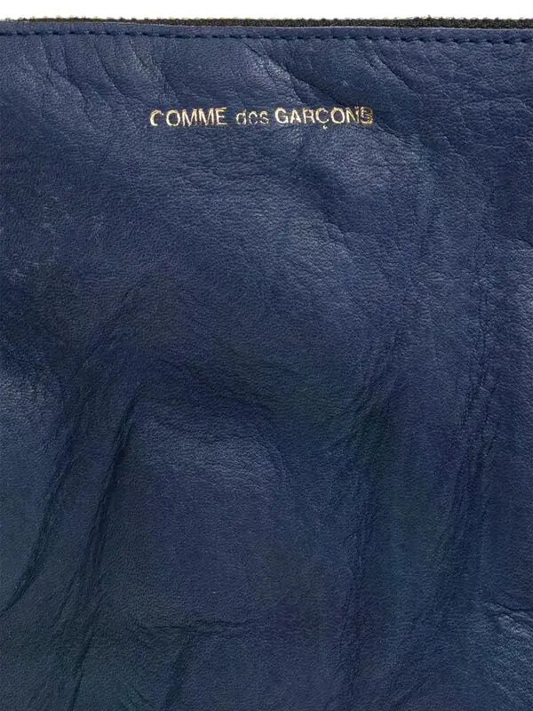 Comme Des Garçons Logo-print Leather Pouch