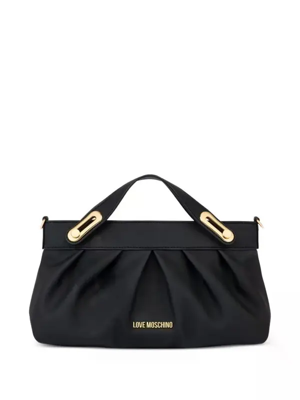 Moschino Ruched-detail Tote Bag - Black