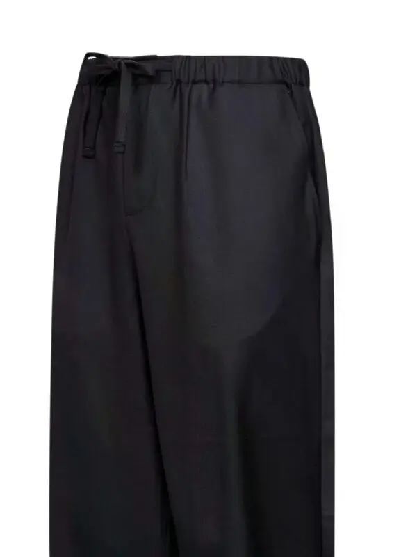 ROSE BURRITO Drawstring-waist Virgin-wool Trousers