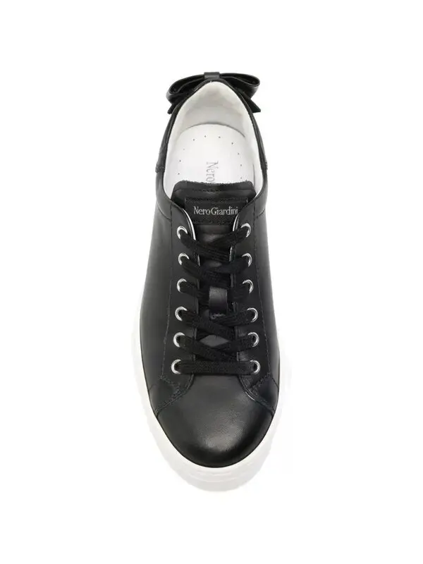 NEROGIARDINI Platform Bow Detail Sneakers