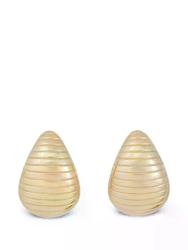 Sidney Garber Large Grooved Anjou Clip-on Earrings