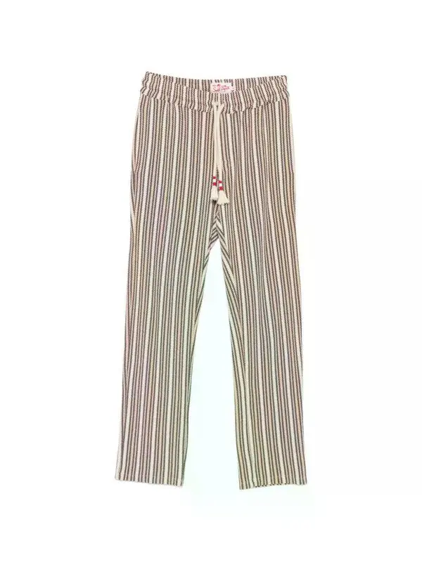 MC2 SAINT BARTH Calais Chevron-stripe Drawstring Trousers