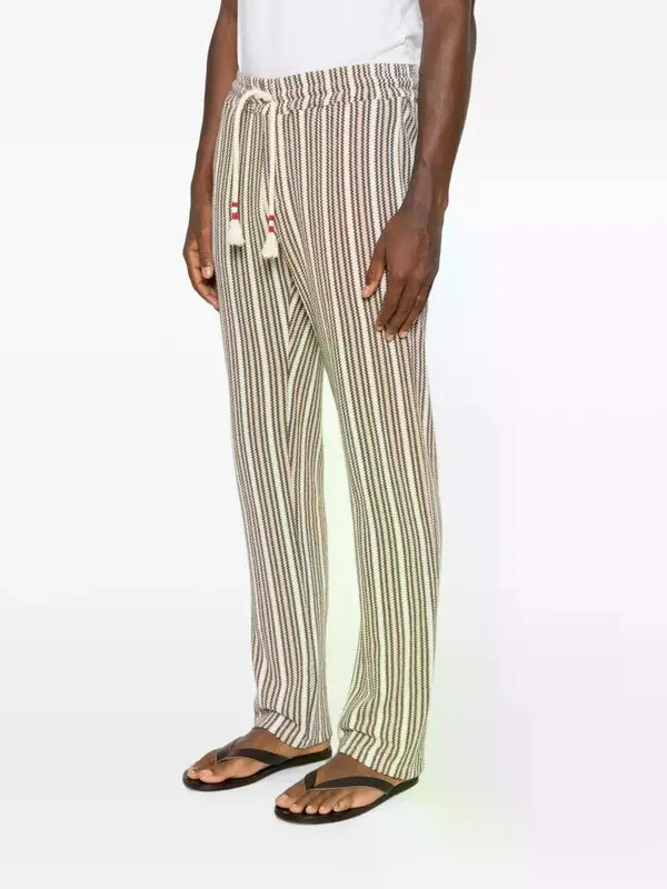 MC2 SAINT BARTH Calais Chevron-stripe Drawstring Trousers
