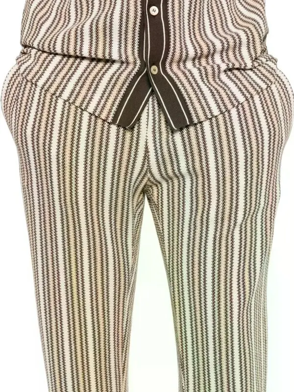 MC2 SAINT BARTH Calais Chevron-stripe Drawstring Trousers