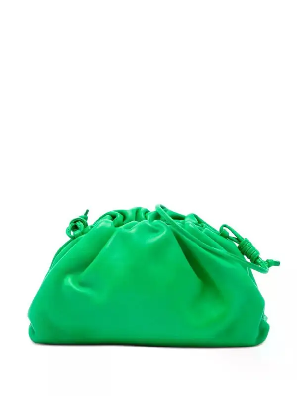 Bottega Veneta 2012-2026 Lambskin The Mini Pouch Crossbody Bag - Green