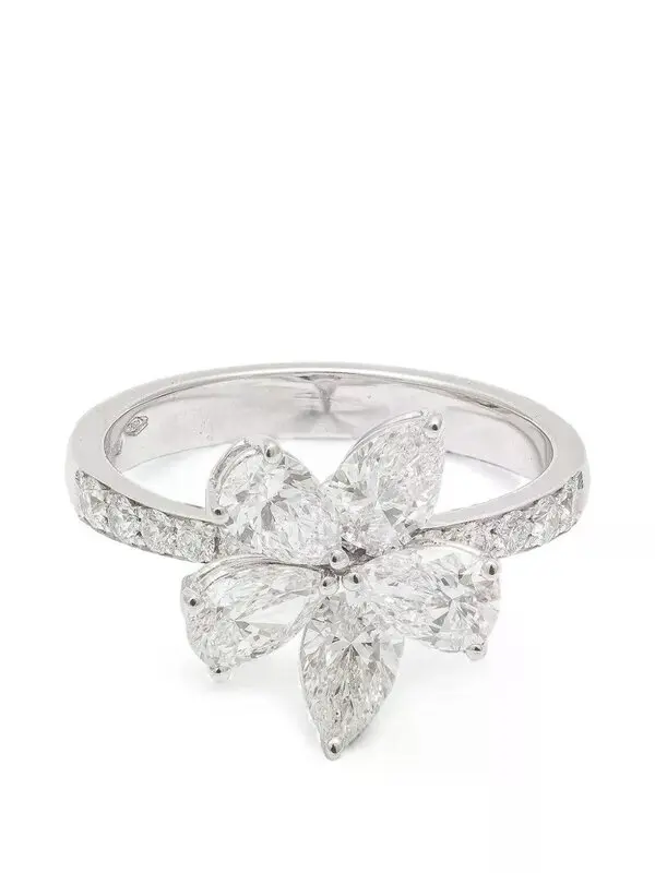 ZYDO Diamond Flower Ring