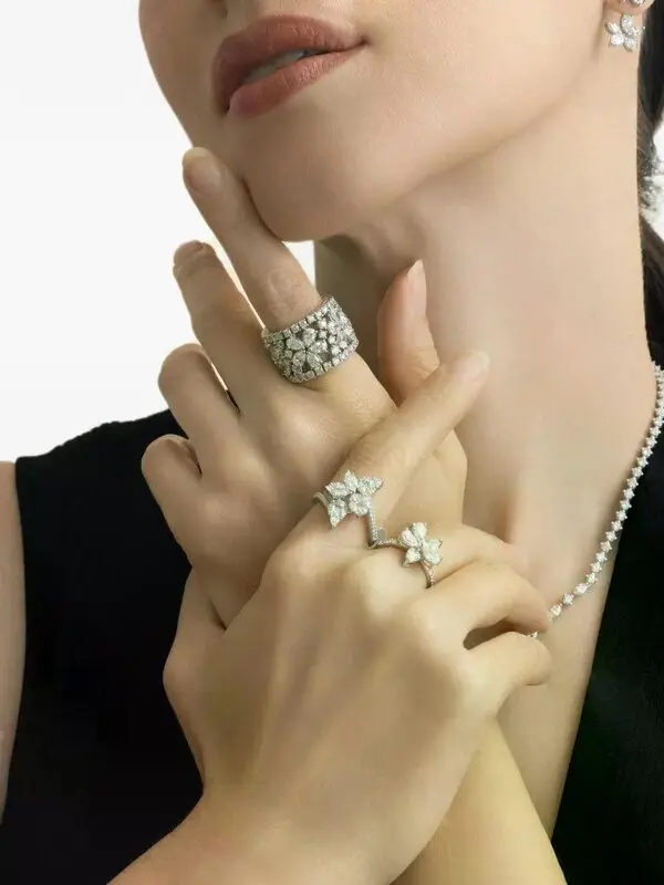 ZYDO Diamond Flower Ring