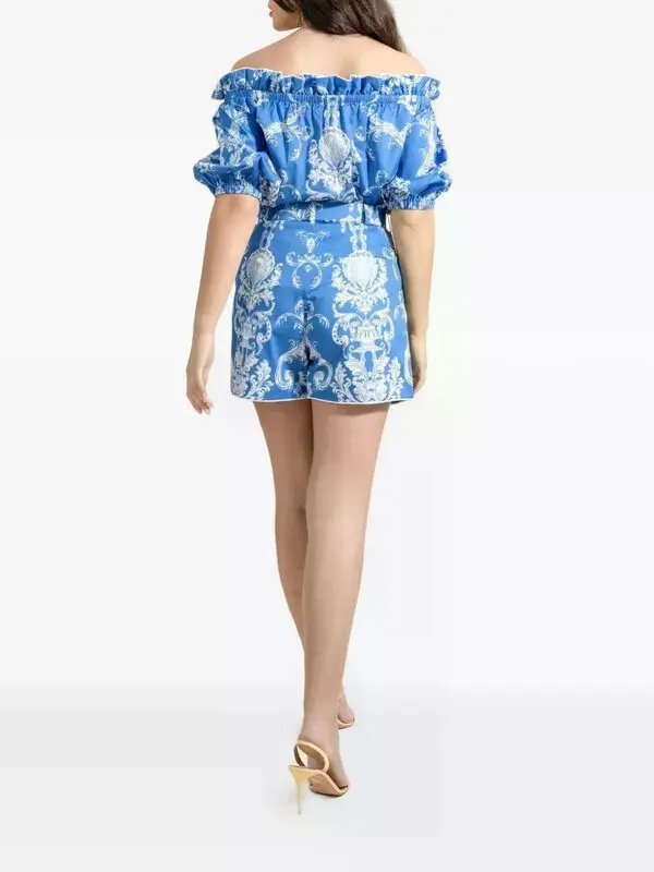 Borgo De Nor Gwen Barocco-print Shorts