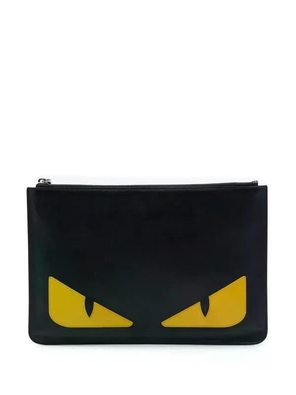 Fendi 2010-2026 Leather Monster Clutch Bag