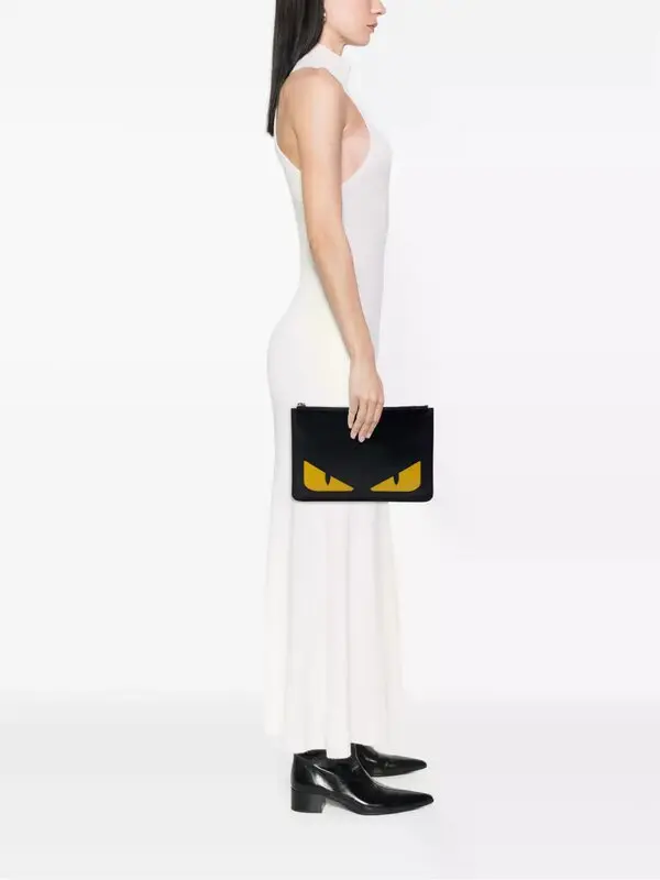 Fendi 2010-2026 Leather Monster Clutch Bag