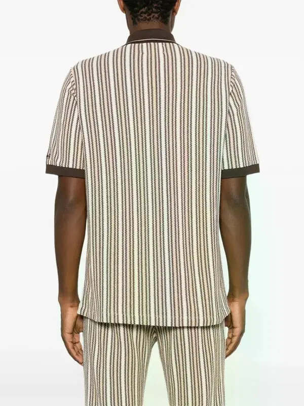 MC2 SAINT BARTH Marettimo Striped Knit Polo Shirt