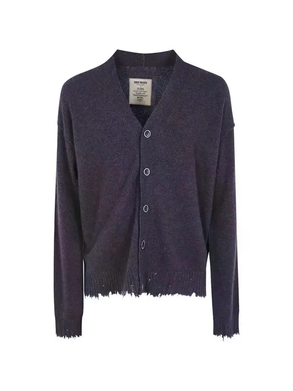 UMA WANG Distressed Cashmere Cardigan