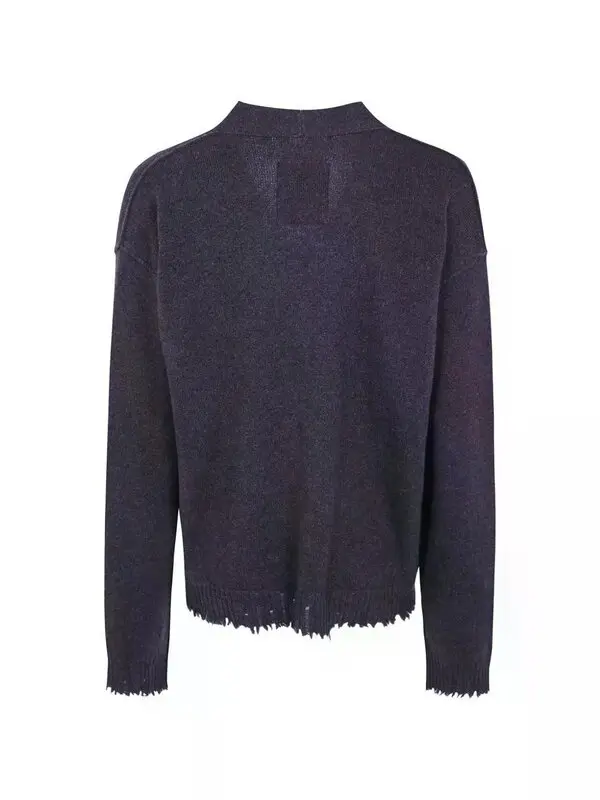 UMA WANG Distressed Cashmere Cardigan