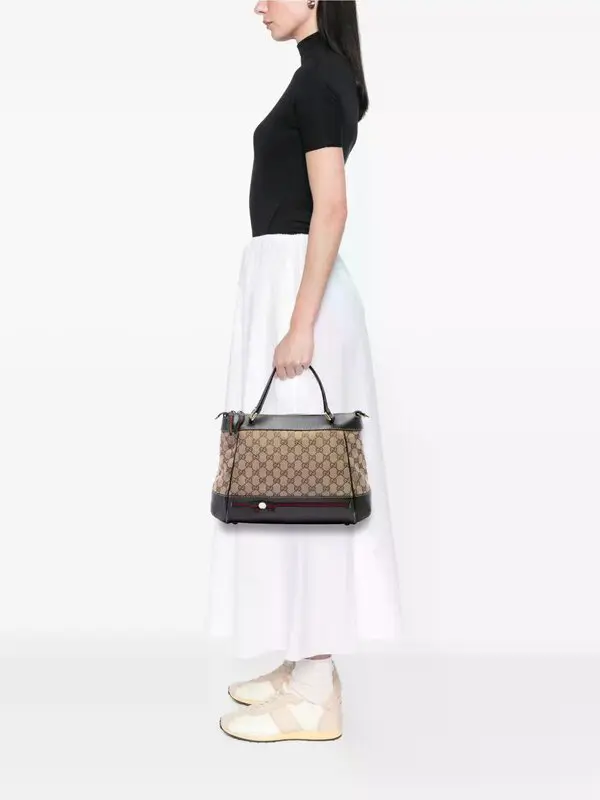 Gucci 2016-2026 Gg Canvas Web Mayfair Satchel