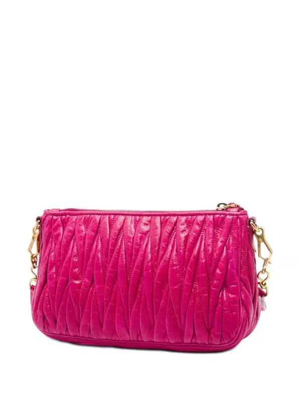 Miu Miu Matelasse Nappa Lux Charm Shoulder Bag
