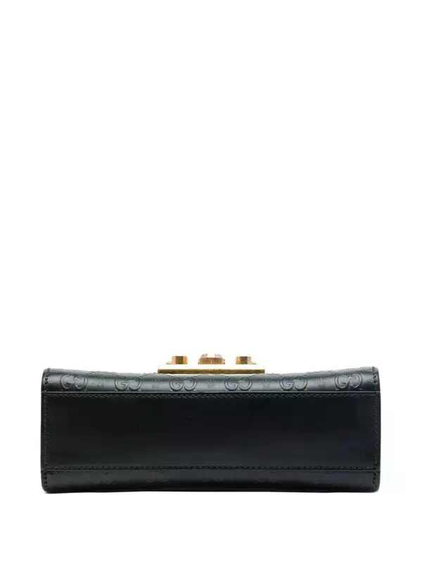 Gucci 2016-2026 Small Guccissima Bee Padlock Crossbody Bag